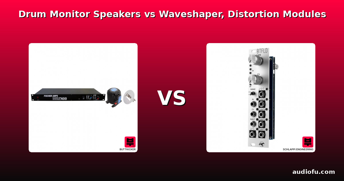 Drum Monitor Speakers vs Waveshaper, Distortion Modules Comparison 2026 ...