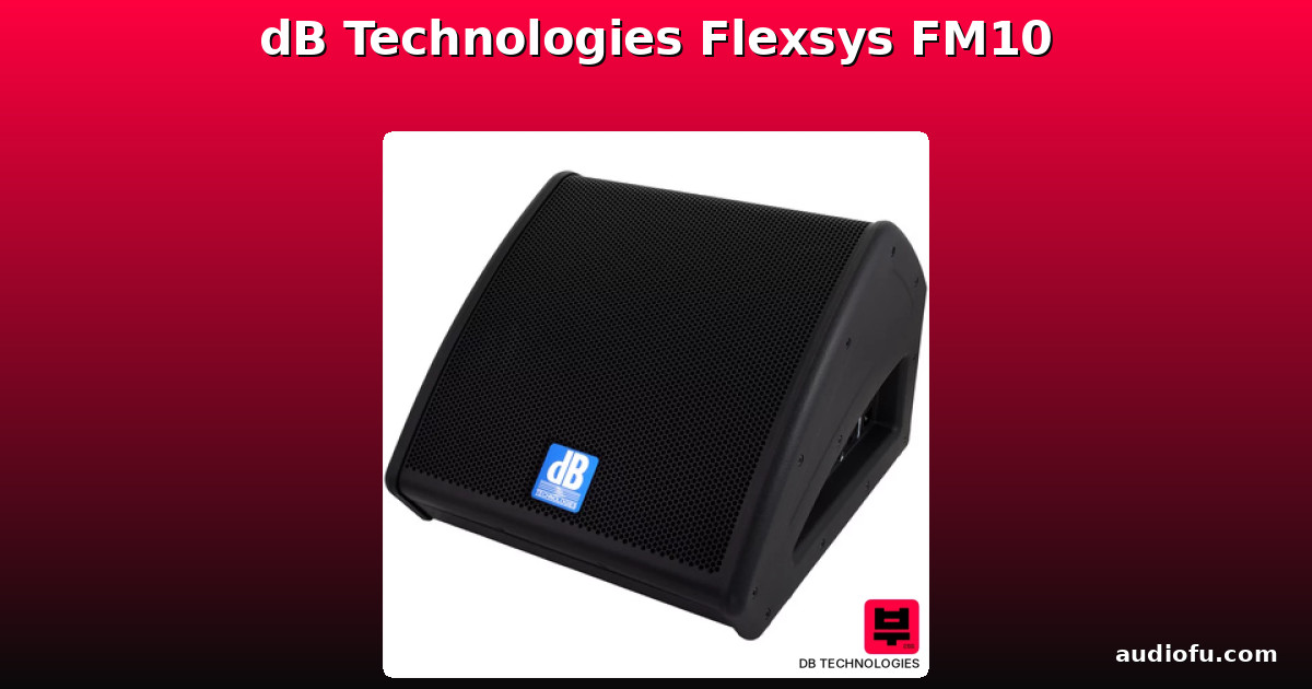 dB Technologies Flexsys FM10 | Active Stage Monitors - Reviews & Buy 2026