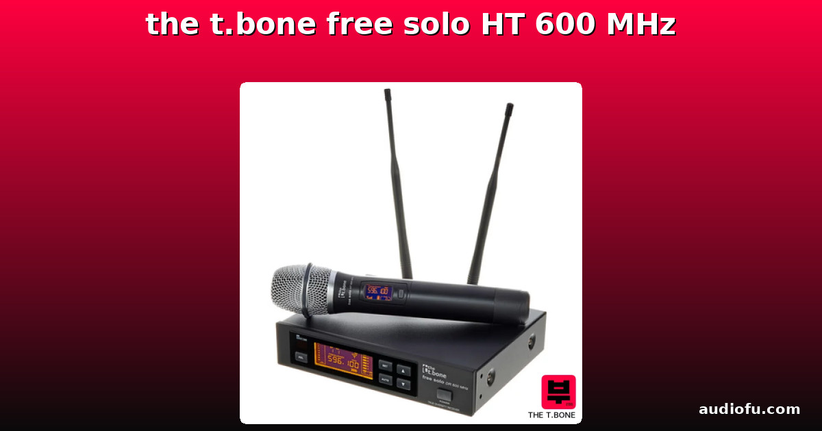 the t.bone free solo HT 600 MHz | Wireless Microphones with Handheld ...