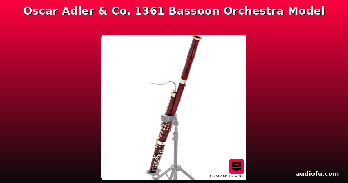 Oscar Adler & Co. 1361 Bassoon Orchestra Model | Bassoons - Reviews ...