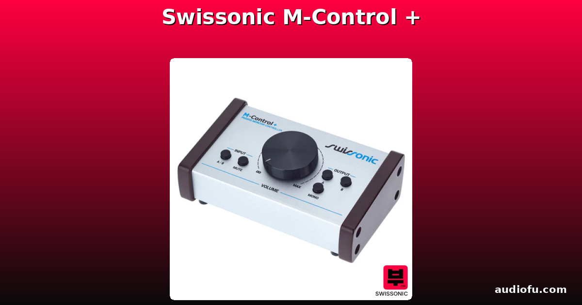 Swissonic M-Control + | Studio Monitor Controllers - Reviews & Buy 2026