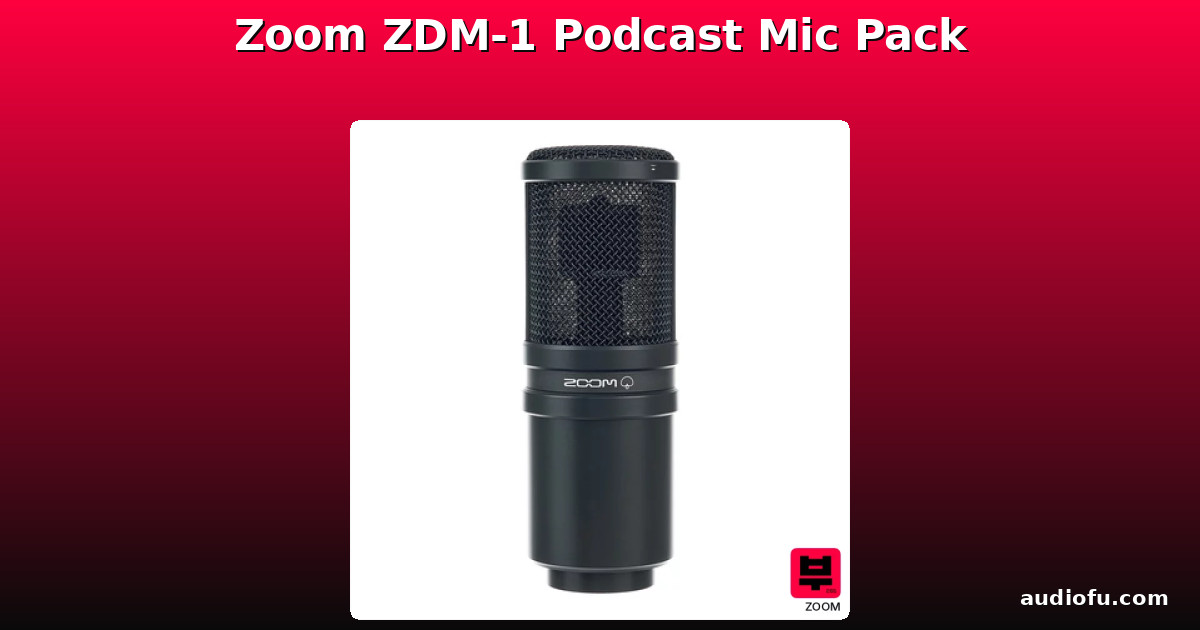 Zoom ZDM-1 Podcast Mic Pack | Large Diaphragm Microphones - Reviews ...