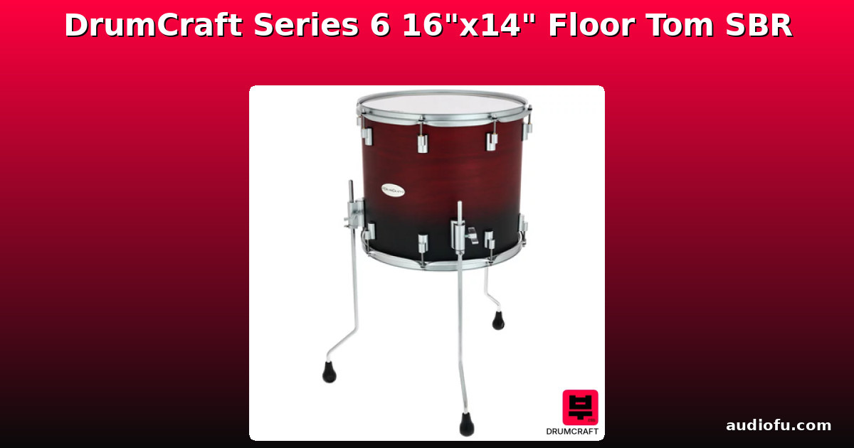DrumCraft Series 6 16"x14" Floor Tom SBR | 16" Floor Toms - Reviews ...