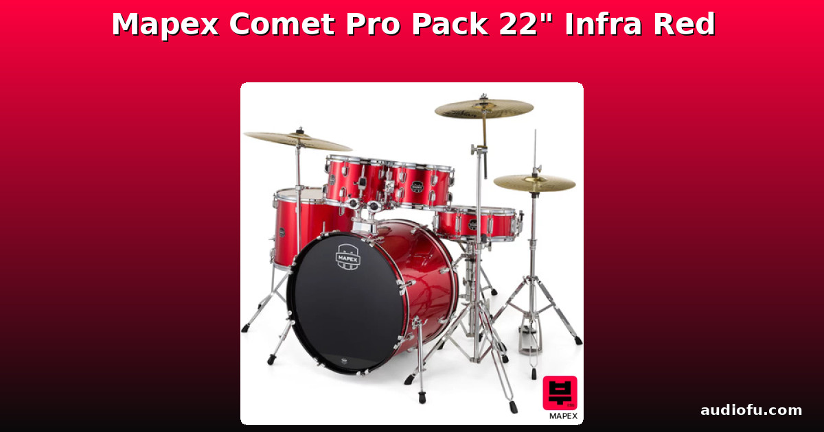 Mapex Comet Pro Pack 22" Infra Red | Acoustic Drumkits - Reviews & Buy 2026