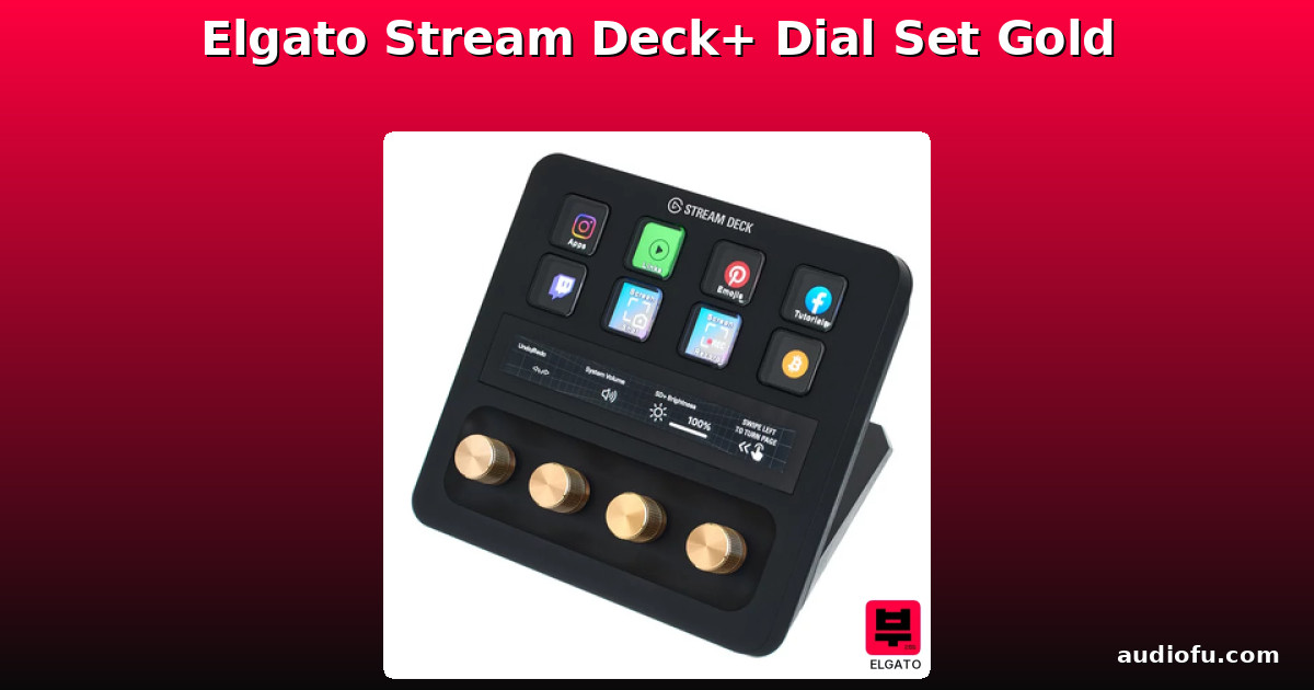 Elgato Stream Deck+ Dial Set Gold | DAW Controllers - Reviews & Buy 2026