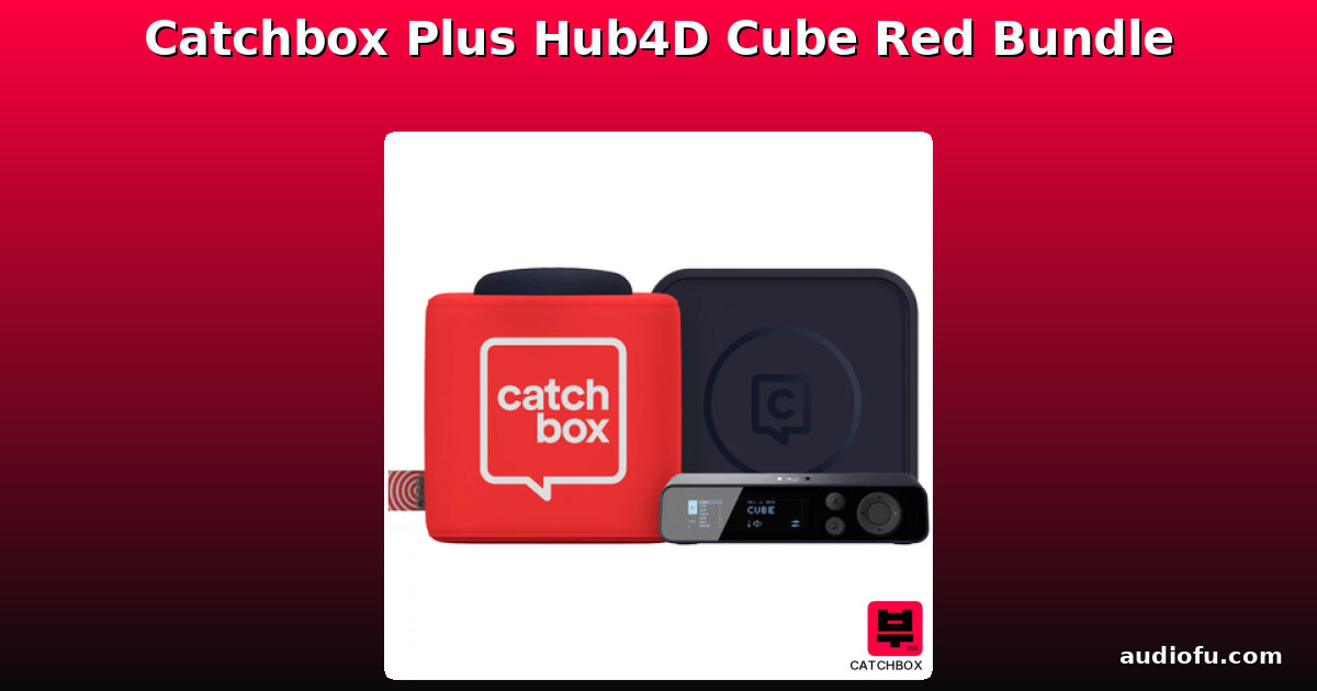 Catchbox Plus Hub4D Cube Red Bundle | Wireless Microphones with Lapell ...