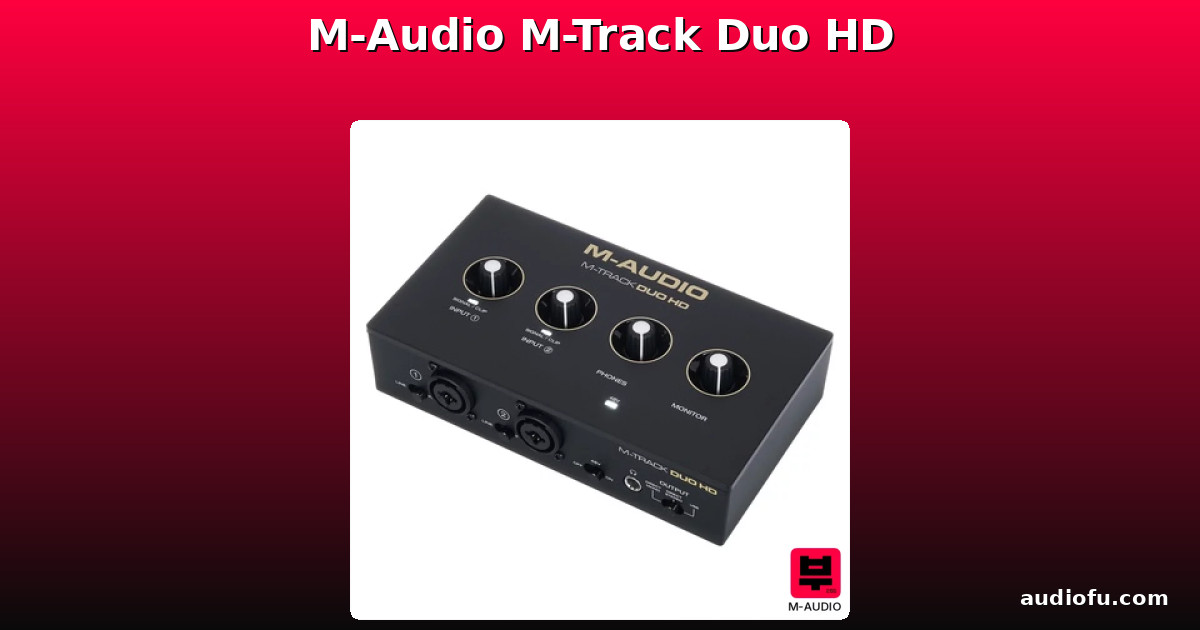 M-Audio M-Track Duo HD | USB Audio Interfaces - Reviews & Buy 2026