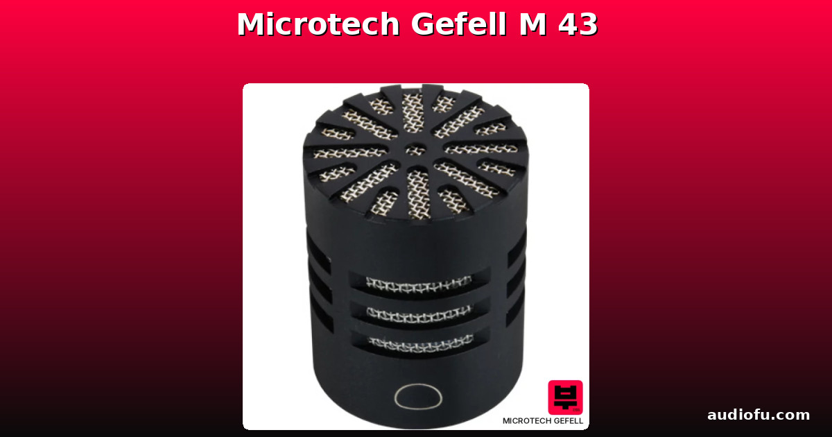 Microtech Gefell M 43 | Modular Microphone Systems - Reviews & Buy 2026