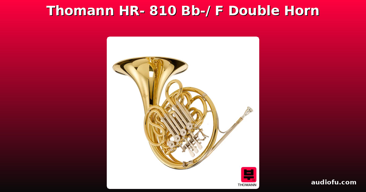 Thomann HR- 810 Bb-/ F Double Horn | Double French Horns - Reviews ...