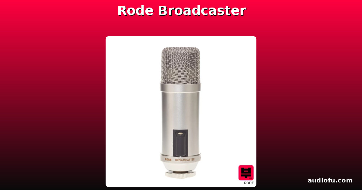 Rode Broadcaster | Large Diaphragm Microphones - Reviews & Buy 2026